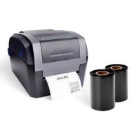 China 12mm Width Thermal Transfer Wax Carbon Black Printer Ribbon suitable for Printer for sale