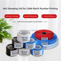 China Market Thermal Transfer Ribbon for Cable Number Printing 8mm 9mm Hot Stamping Ribbon for sale