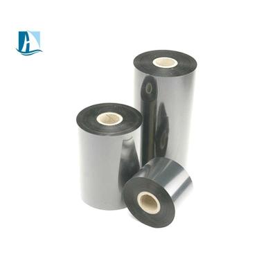 China Resin Wax Thermal Transfer Ribbon PET Film 100% Pre-Tested Black/Gold/Red/Blue 40mm*300m for sale