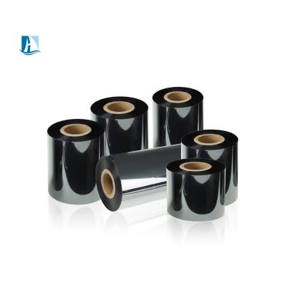 China 60mm 74m Wax Resin Thermal Transfer Ribbon Black Color General Grade Inside or Outside Ink for sale