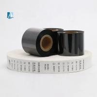China Custom Grade 110mm Thermal Transfer Resin Enhanced Wax TTR Ribbon for Barcode Ink Out for sale