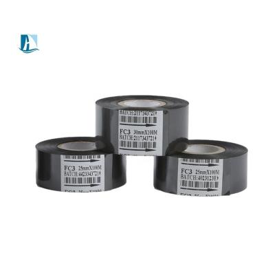 China 35mm Width Hot Stamp Ribbon 100m Length Black Date Coding Roll for Date Coder Compatible for sale