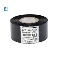 China Color Printer A Grade 25*100m Black Color SCF900 Hot Stamp Ribbon Ensures Printing for sale