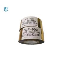 China 35mm*100m Brass Letter Compatible Hot Stamp Ribbon Black Color Thermal Transfer Ribbon for sale