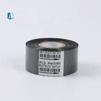China 35mm*100m Brass Letter Compatible Hot Stamp Ribbon Black Color Thermal Transfer Ribbon for sale