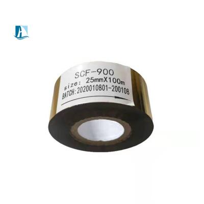 China 12mm Width SCF900 LC1 Type Black Hot date stamp Coding Foil for Perfect Printing Effect for sale