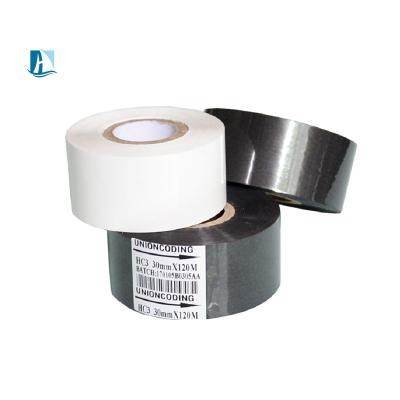 China Top-Notch A Grade Black Ribbon Hot Stamping Printer for Date Coding Machine Wax Resin for sale