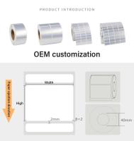 China 1 1 Replancement Defective Product Guarantee Thermal Barcode Paper Labels for Fax Machine for sale