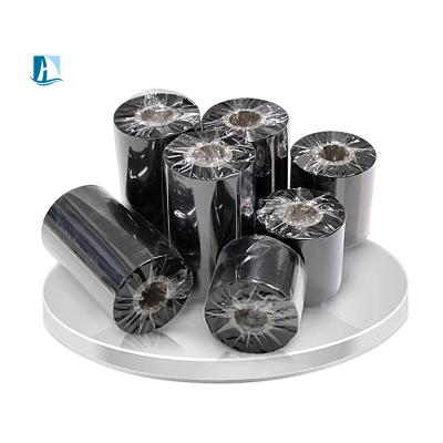 China 110mm*300m Wax Resin Black Thermal Transfer Ink Ribbon for Fast Coding Speed Color Printer for sale