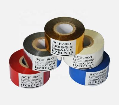China Ttr Tto Ribbon Foil For Hot Stamping Printer with Temperature Range of 100C-160C for sale
