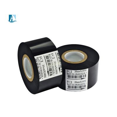 China Customized 30mm*100m Typewriter Ribbon for Ribbon Printers Black/Red/Green/Blue/Gold for sale