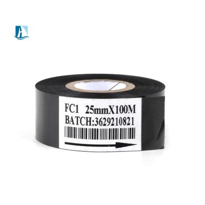 China 30mm 100m Black Hot Print Stamp Foil for Round Handwriting Coding Speed 30-600/Minute for sale