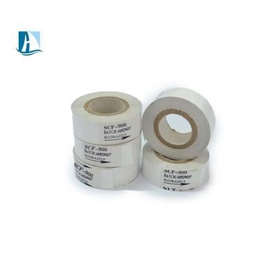 China Hot Printer White Color Hot Stamp Ribbon 30mm*100m Wax Food Plastic Package Date Print for sale