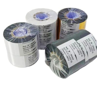 China Black PET Hot Foil Stamping Perfect for Coding Ribbon Food Plastic Package Date Print for sale