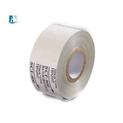 China Customized 50mm*100m Printer Ribbon SCF900 White Hot Stamping for Printing Needs for sale