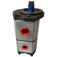 China 31LB-40300 Hydraulic Double Gear Pump for Hyundai Excavator 21 MPa 3000 rpm for sale