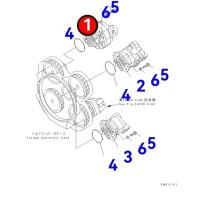 China 705-22-44070 Hydraulic Gear Pump for Komatsu WA500-3 WF550-3 Loader 14 Spline for sale
