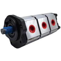 China 6677829 Triple Hydraulic Gear Pump 250 Bar Replacement for Bobcat 320D 322G Mini Excavator for sale