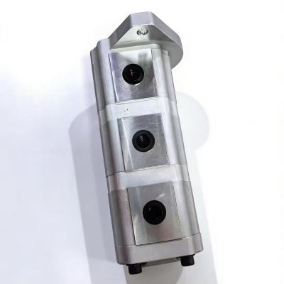 China HGP-333A Aluminum Alloy 3-Stage Gear Pump for Excavator Loader 21 MPa for sale