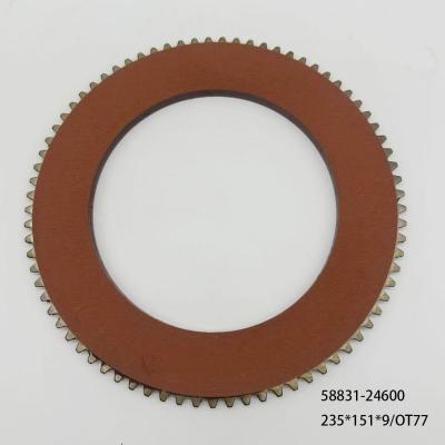 China 58831-24600 Friction Plate 235*151*9 OT77 For Mitsubishi BD2G BD2F Bulldozer for sale