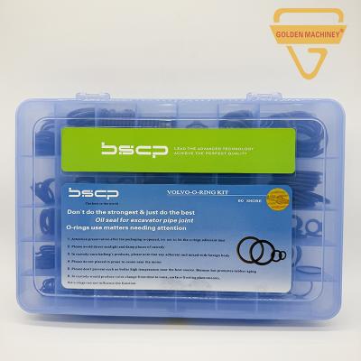 China BSCP-VOL-447 447PCS VO-LVO Excavator O-Ring Kit NBR Rubber Hydraulic Seal Set for sale