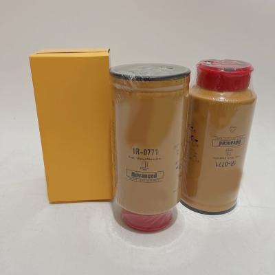 China 1R-0771 Fuel Filter Replacement for Excavator Truck Engine 93mm OD 175mm Height for sale