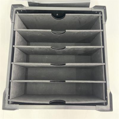 China semi conductor industry use plastic corrugated separator black color for sale