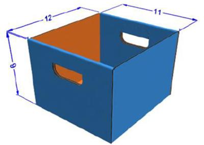China Recyclable Corrugated Plastic Packaging Boxes Containers Electronic Industry for sale