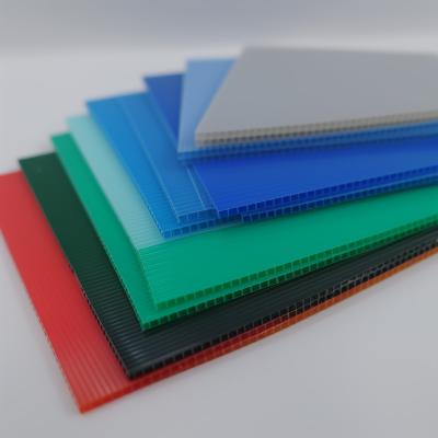 China White Color Corrugated Plastic Sheets 4x8 PP Corflute 14mm for sale