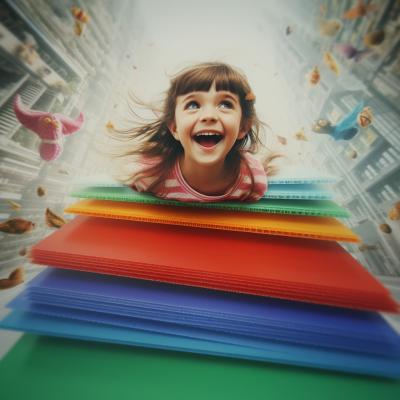 China 4x8 300gsm Coronatreated Corrugated Plastic Sheets for Advertising Use for sale