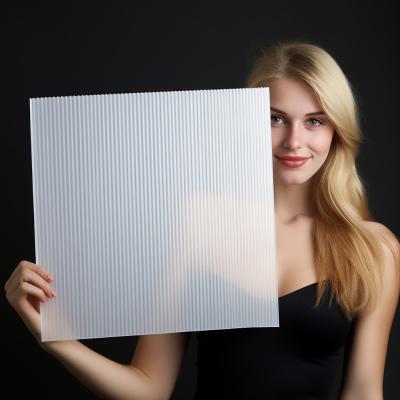 China Advertisement Corrugated Hollow Plastic Sheets 3mm Customized Color 500g / M2 for sale