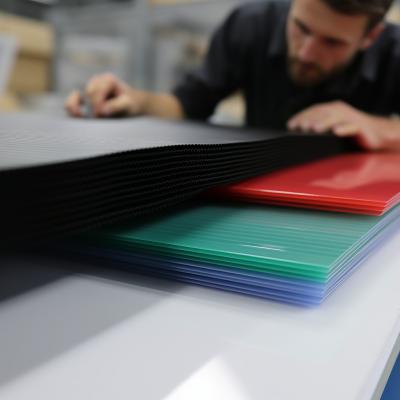 China 4x8 Corrugated PP Plastic Sheets Smooth Surface  12mm for sale