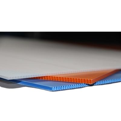China OEM Hollow Core White Corflute Sheets 700x450x3mm for sale