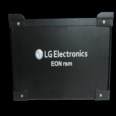 China Black Hollow ESD Corrugated Plastic Sheet for sale