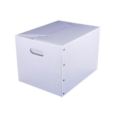 China White PP Corrugated Plastic Box , Foldable Corrugated Plastic Box for sale