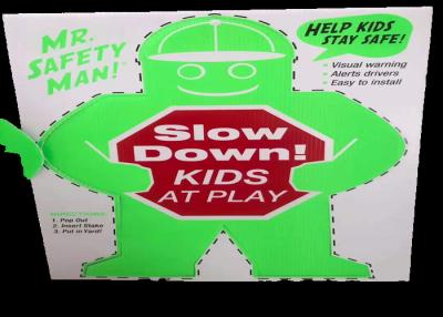China Colorful Corrugated Plastic Sign Panels Warning Board Slow Down Signs for sale