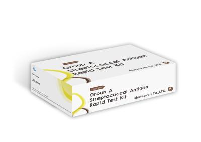 China Groud A Stretococcal Antigen Rapid Test Kit 50 Tests Rapid Reading In 5-15 Minutes for sale