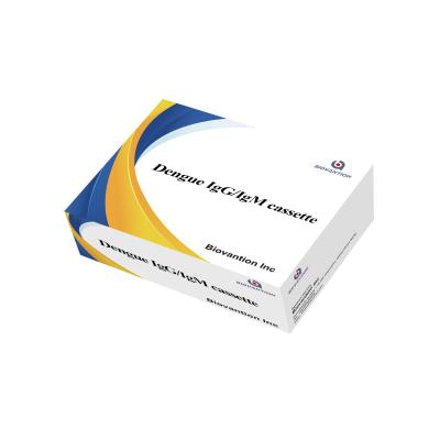 China Sensitivity Colloidal Gold Dengue IgG/IgM Cassette Test with 5-15 Min Reading for sale