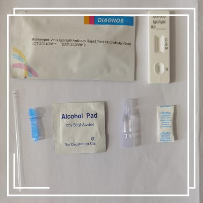 China Monkeypox Virus MPXV Sensitivity Cassette Colloidal Gold Rapid Test Kit For Diagnosis for sale