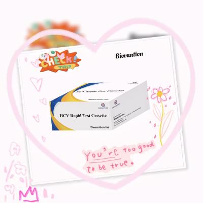 China HCV Rapid Test Cassette High Sensitivity Hot Sale Biovantion for sale
