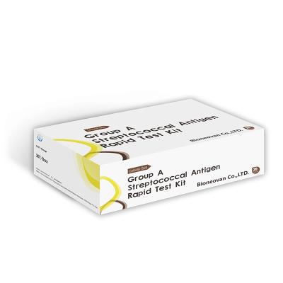 China ISO13485 Group A Rapid Streptococcal Antigen Test 10-15 Minutes Read Time for sale