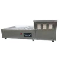 China High Production Countertop Single Pan Fried Ice Cream Roll Machine With 4 Pcs Stainless Steel 304 Toppings for sale