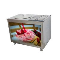 China Ce Certification Commercial Single Pan Stainless Steel Thai Fried Roll Ice Cream Machine for sale