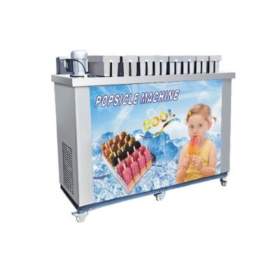 China 18000 Pcs/day Stainless Steel Commercial Ice Popsicle Making Machine With 6 Molds for sale