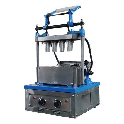 China Simple Commercial Operation Ce Certified Small Waffle Ice Cream Cone Egg Rolls Machine for sale