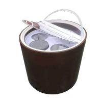 China Ice Cream Display Large Capacity Rotating Display Cabinet Multifunction Circular Display Cabinet for sale