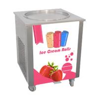 China It Can Make Various Flavors of Single Round Cold Dish Fried Ice Cream Roll Machine for sale