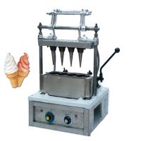 China Ice Cream Cone Baking Machine CE Stainless Steel Pizza Cone Making Machine for sale