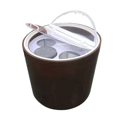 China Cake Preservation Circular Display Cabinet for Ice Cream Display Large Capacity Rotating Display Cabinet for sale