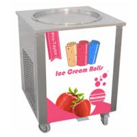 China Hot Sale Quick Freezing Pan Fried Ice Cream Rolls Machine Stainless Steel Ice Cream Roll Machine for sale